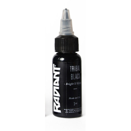 TRIBAL BLACK - 1oz - 30ml - Radiant Colors - USA Tattoo ink.